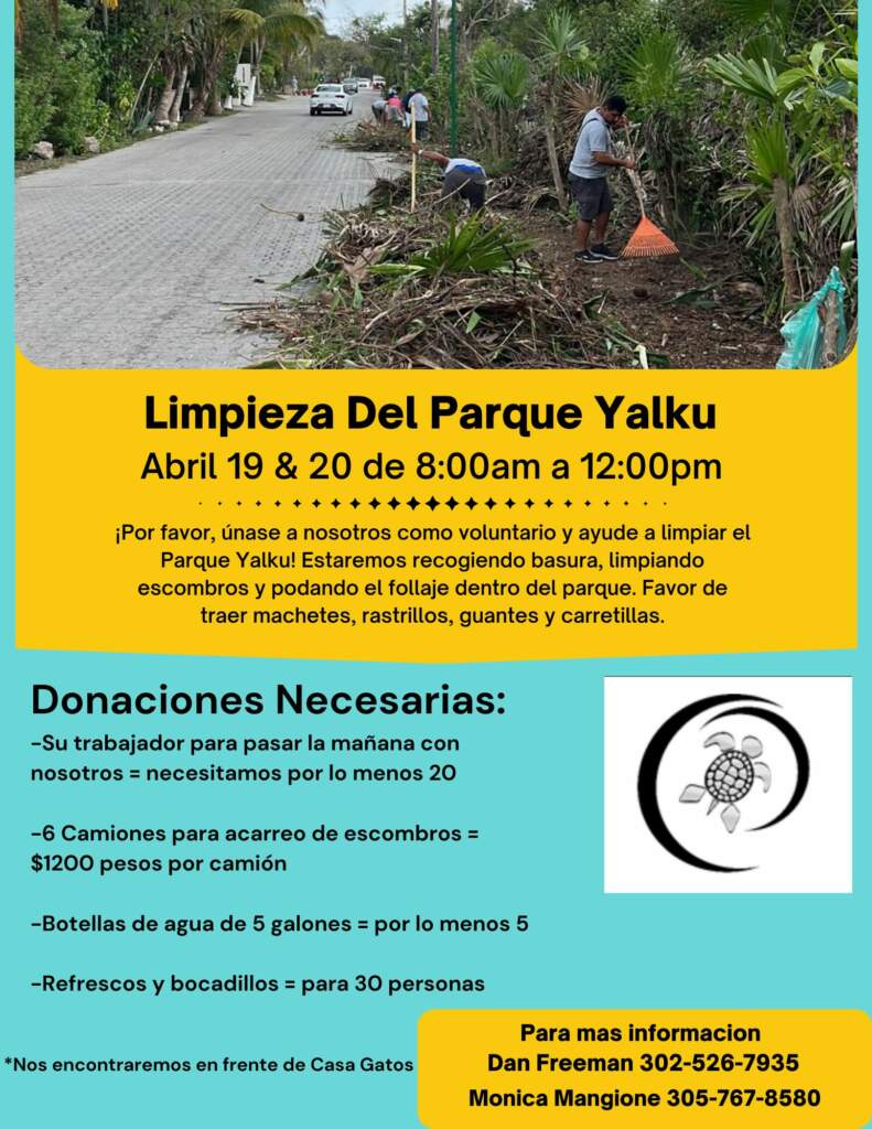 April 19th & 20th Clean up days in Akumal - AkumalNow